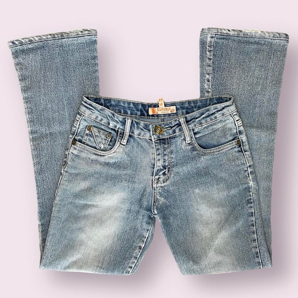 langyin jeans | Jeans | Early 200s Faded Denim Low Rise Distressed ...